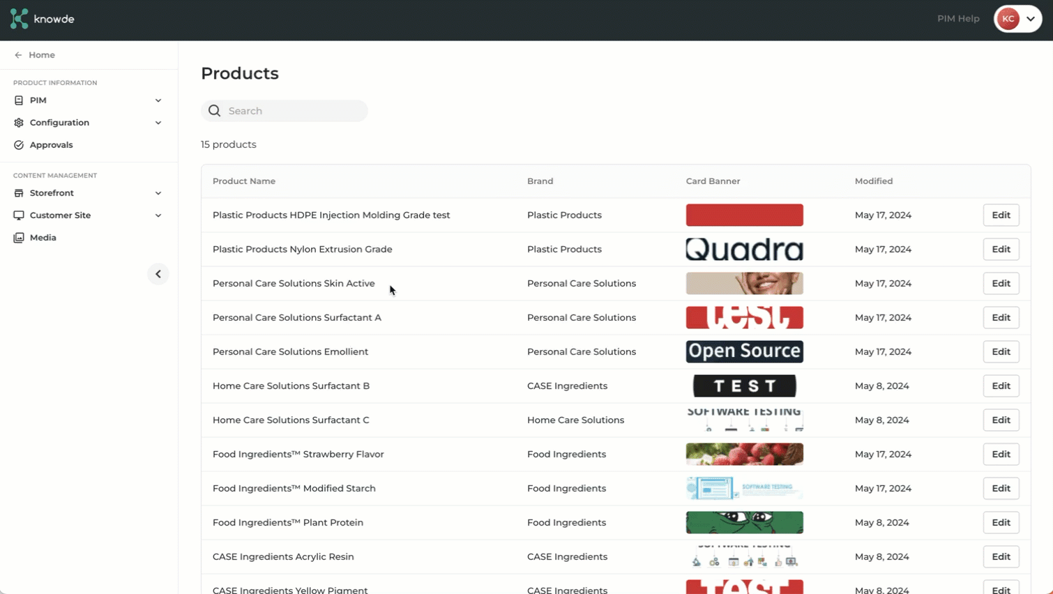 Storefront Editor Guide – Knowde